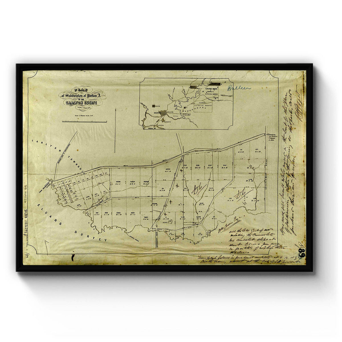 Doncaster, Victoria Australia Vintage Map #7 (185-) – Vintage Maps