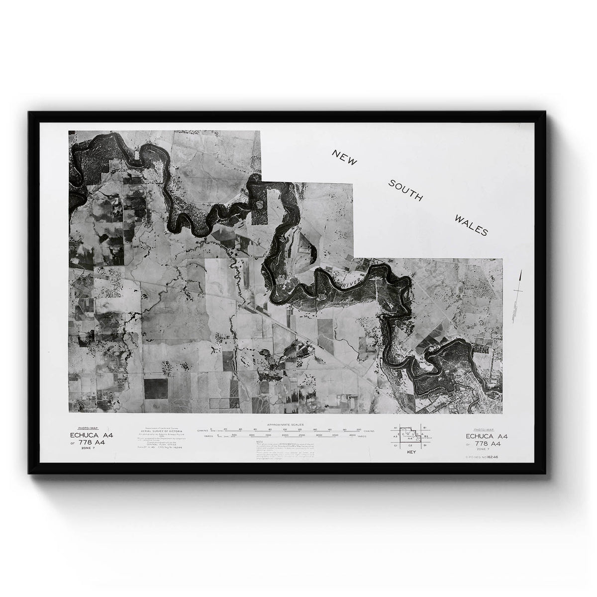 Echuca, Victoria Australia Vintage Map #17 (1945) – Vintage Maps