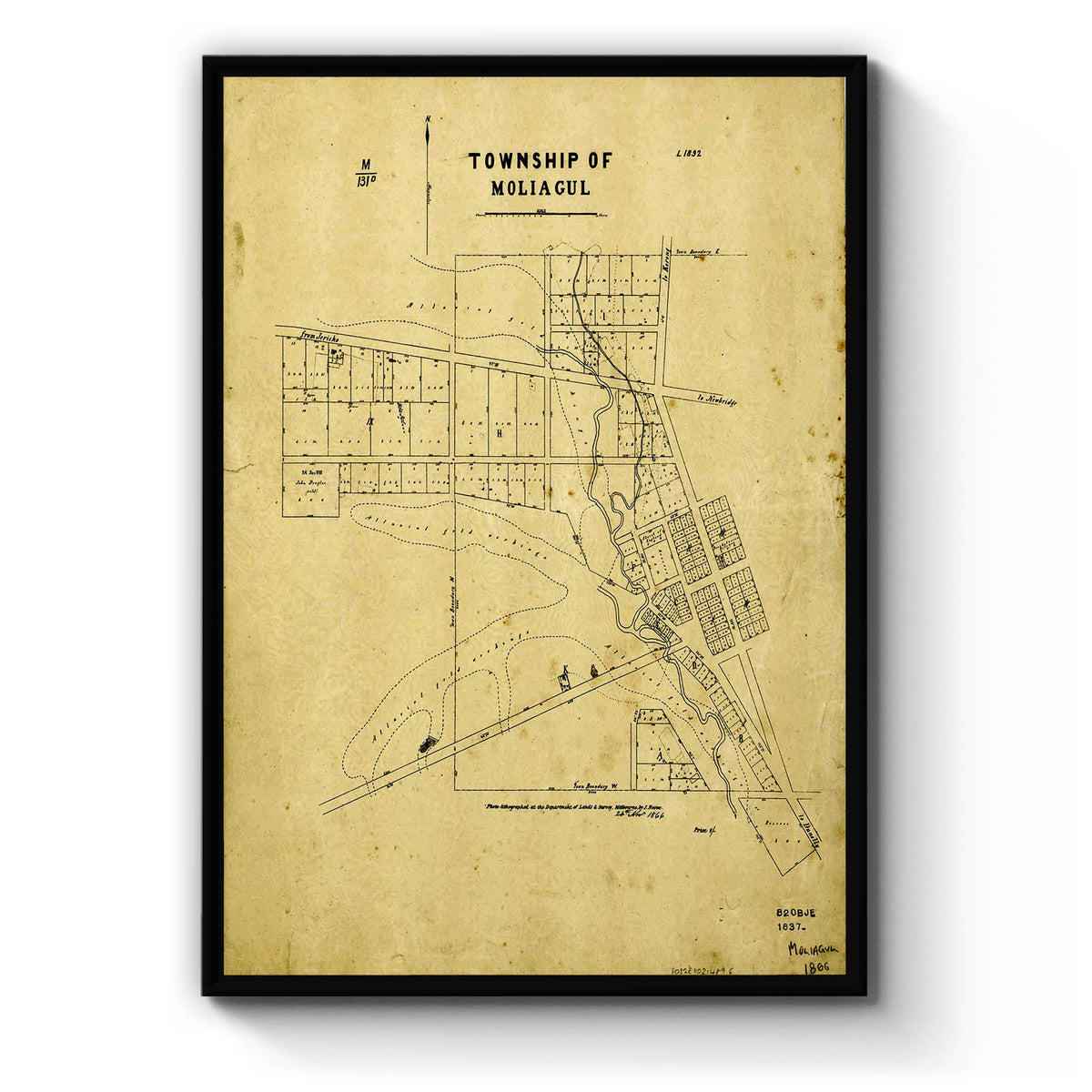 Moliagul, Victoria Australia Vintage Map #1 (1866) – Vintage Maps