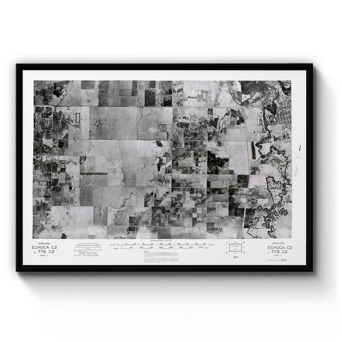 Echuca, Victoria Australia Vintage Map #15 (1945) – Vintage Maps