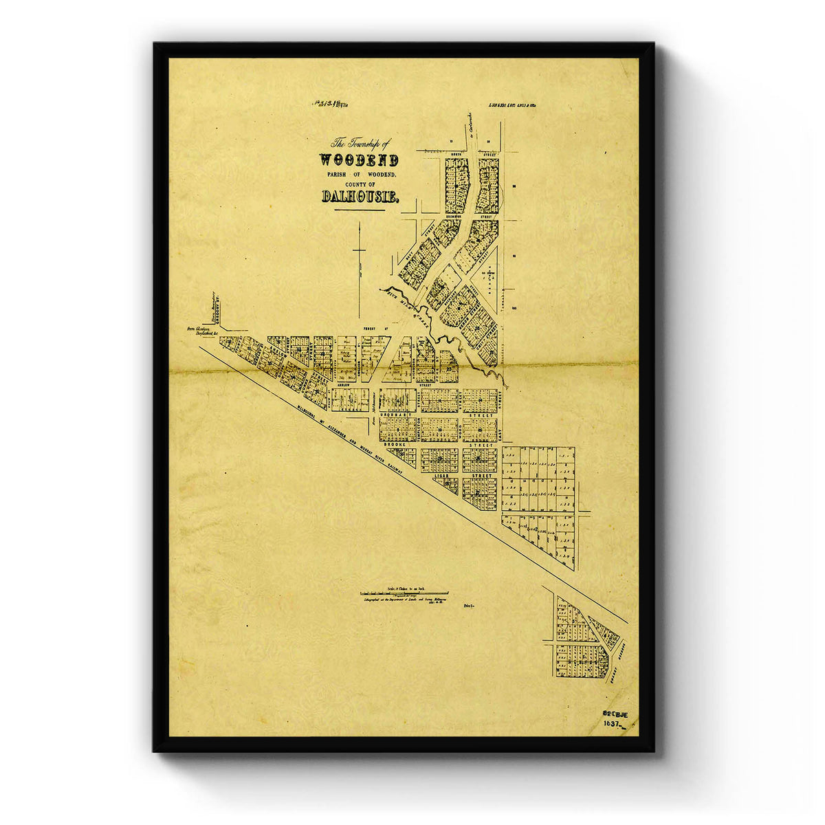 Woodend, Victoria Australia Vintage Map #2 (1862) – Vintage Maps