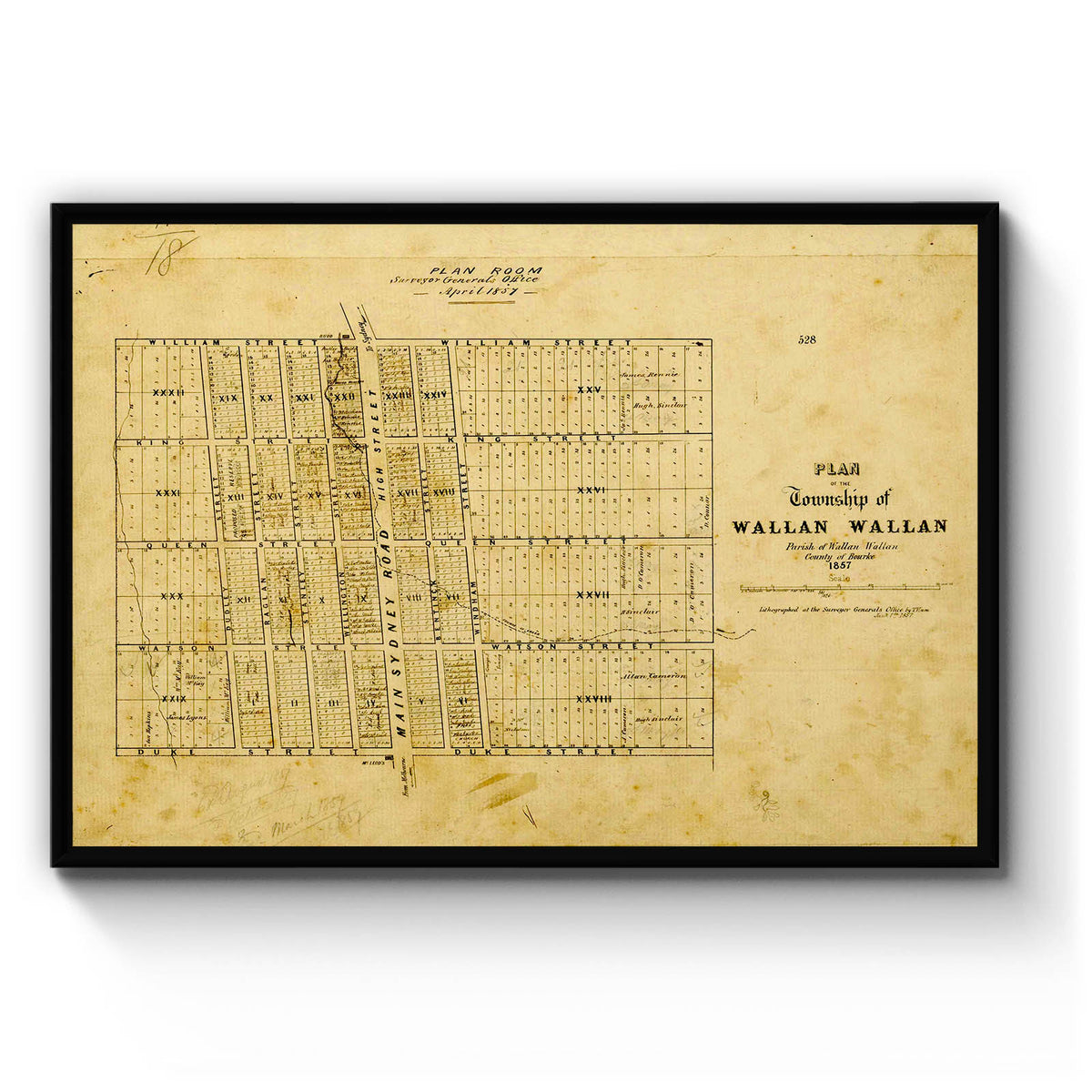 Wallan, Victoria Australia Vintage Map #7 (1857) – Vintage Maps