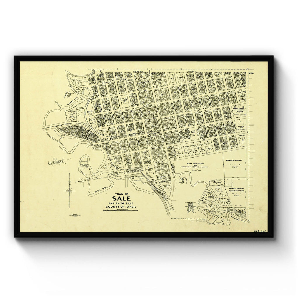 Sale, Victoria Vintage Maps