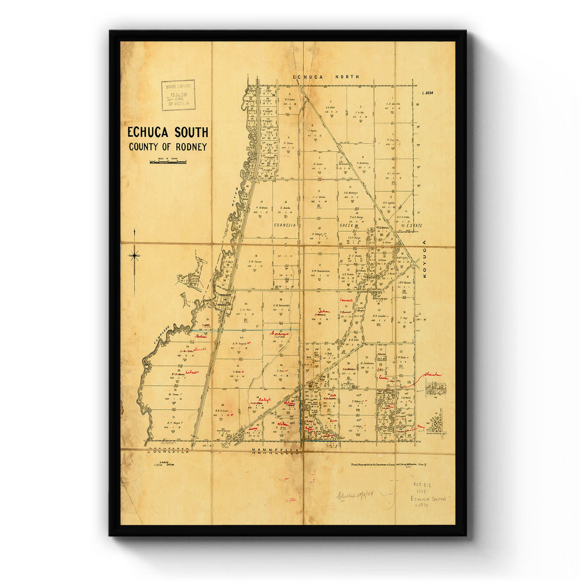 Echuca, Victoria Australia Vintage Map #19 (1931) – Vintage Maps