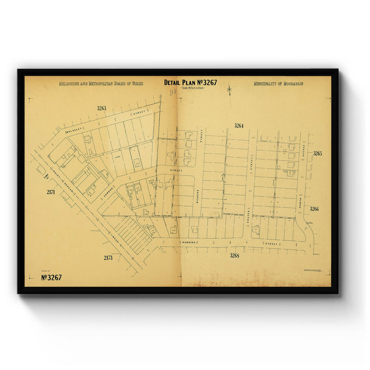 Moorabbin, Victoria Australia Vintage Map #7 (1947) – Vintage Maps