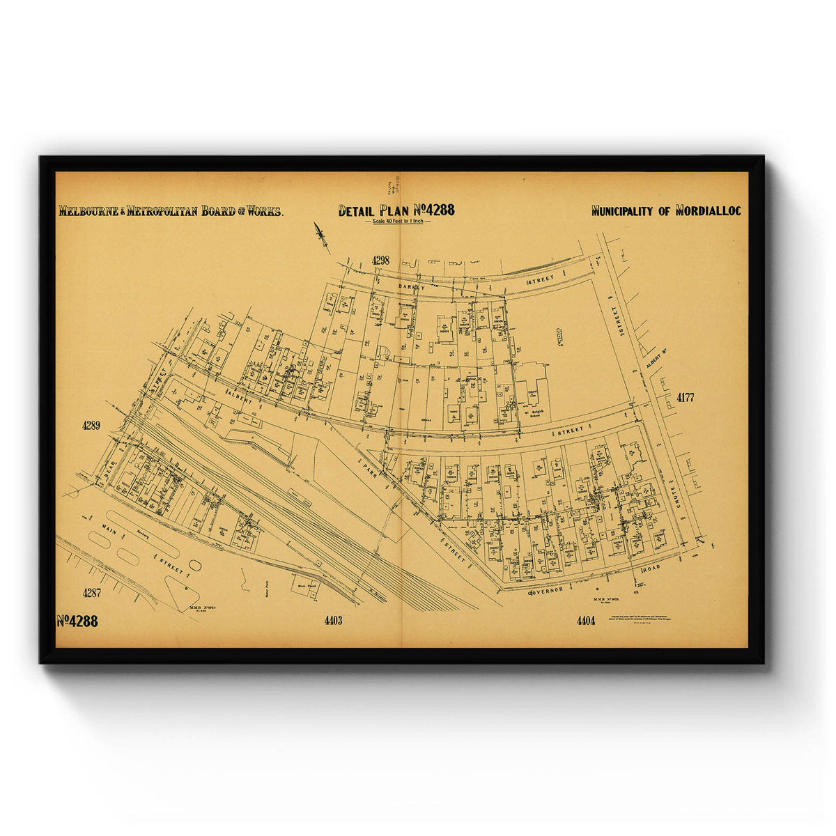 Mordialloc, Victoria Australia Vintage Map #84 (1940) – Vintage Maps