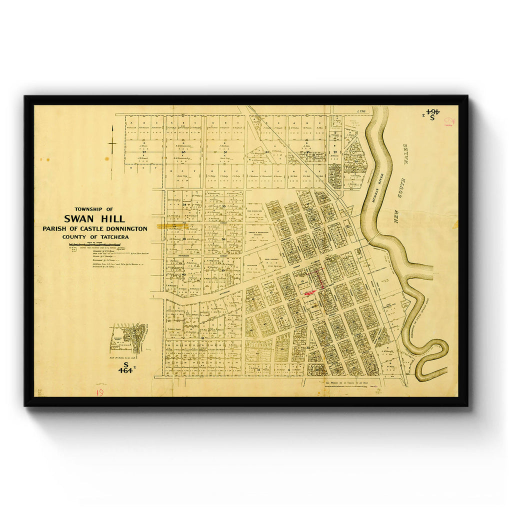 Swan Hill, Victoria Vintage Maps