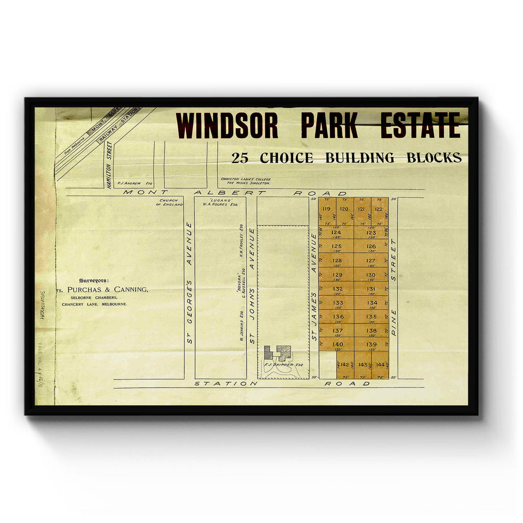 Mont Albert, Victoria Vintage Maps