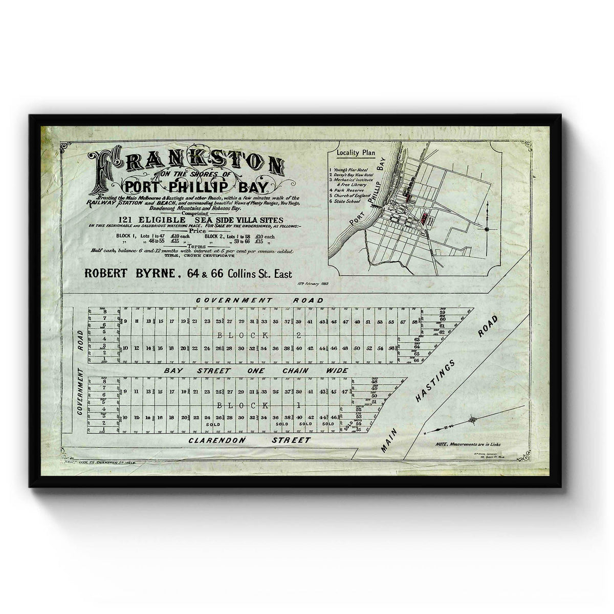 Frankston, Victoria Australia Vintage Map #19 (1883) – Vintage Maps
