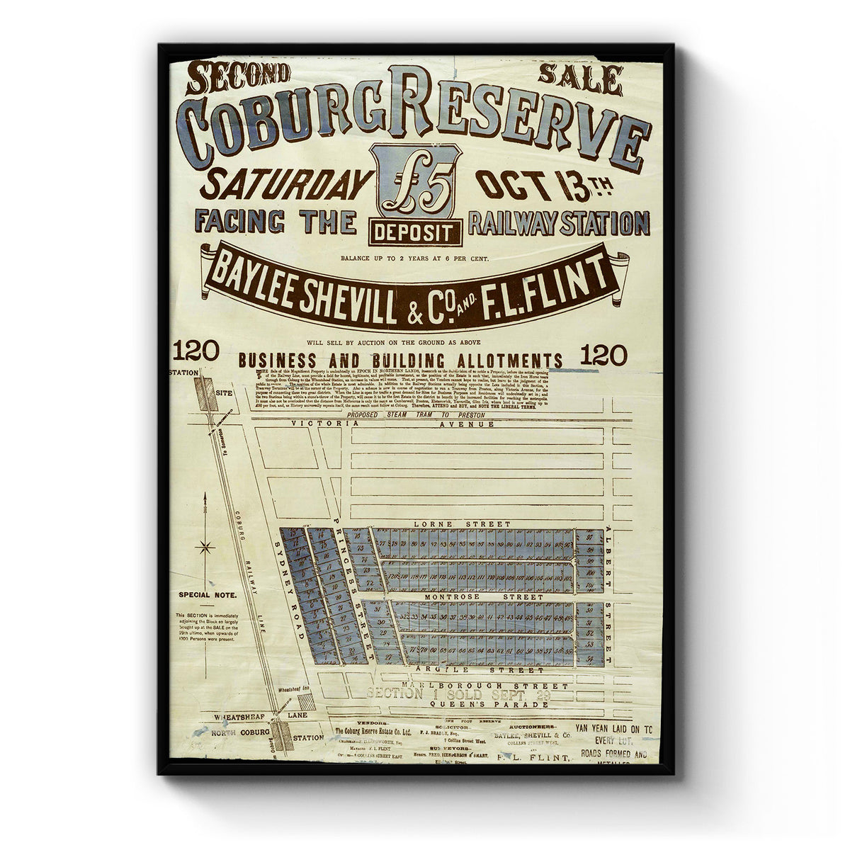 Coburg, Victoria Australia Vintage Map #19 (1888) – Vintage Maps