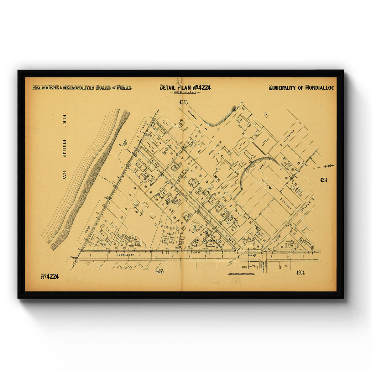 Mordialloc, Victoria Australia Vintage Map #95 (1940) – Vintage Maps