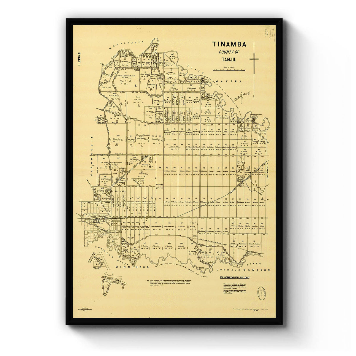 Heyfield, Victoria Australia Vintage Map #2 (1949) – Vintage Maps