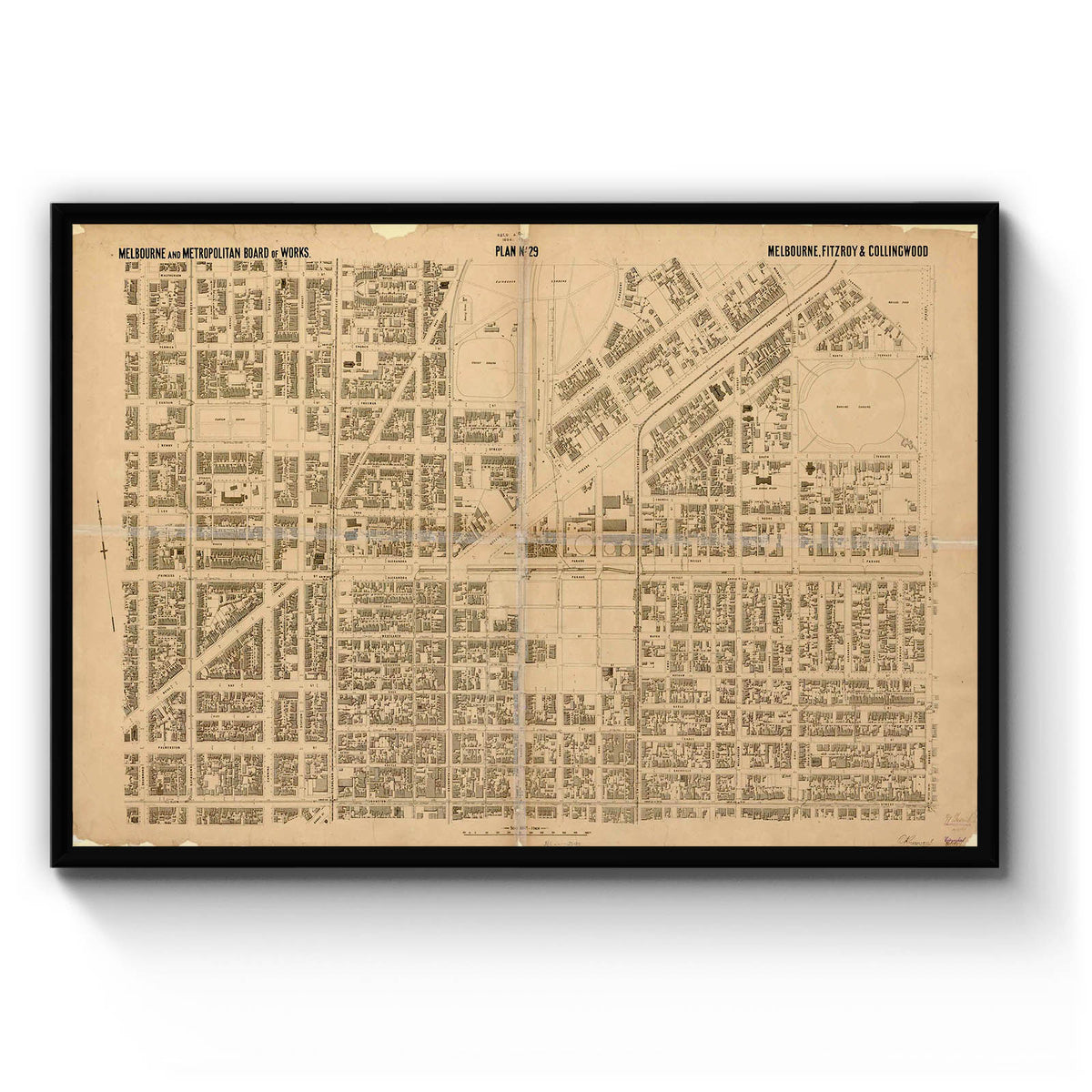 Fitzroy, Victoria Australia Vintage Map #7 (1896) – Vintage Maps