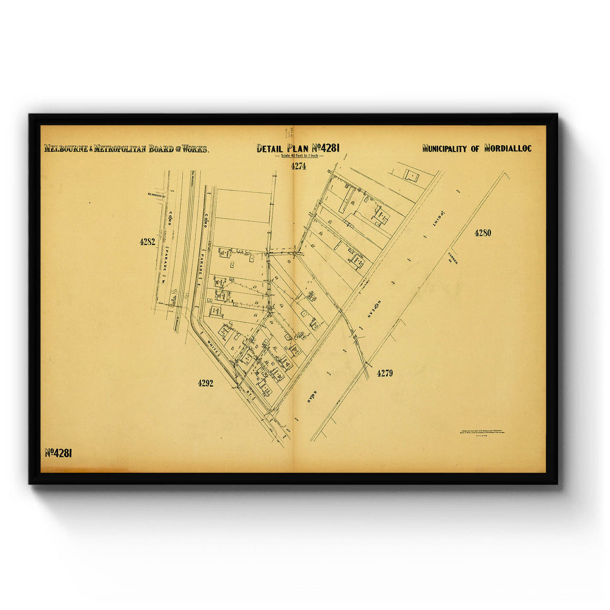 Mordialloc, Victoria Australia Vintage Map #63 (1940) – Vintage Maps