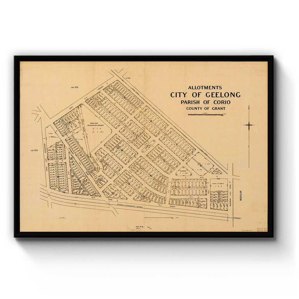 Vintage Maps of Geelong, Victoria