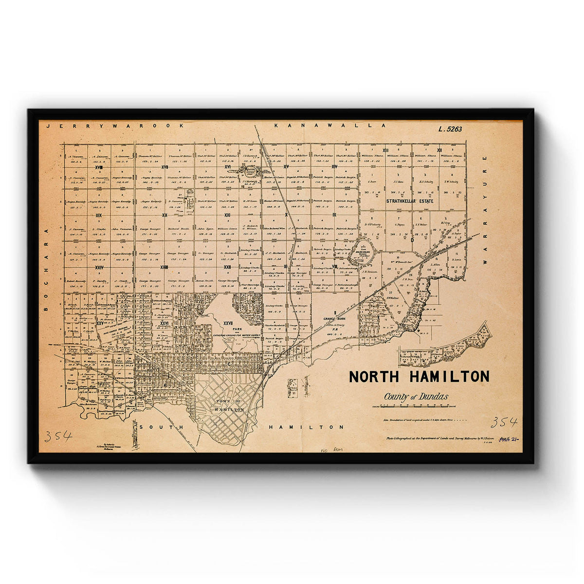 Hamilton, Victoria Australia Vintage Map #9 (1926) – Vintage Maps