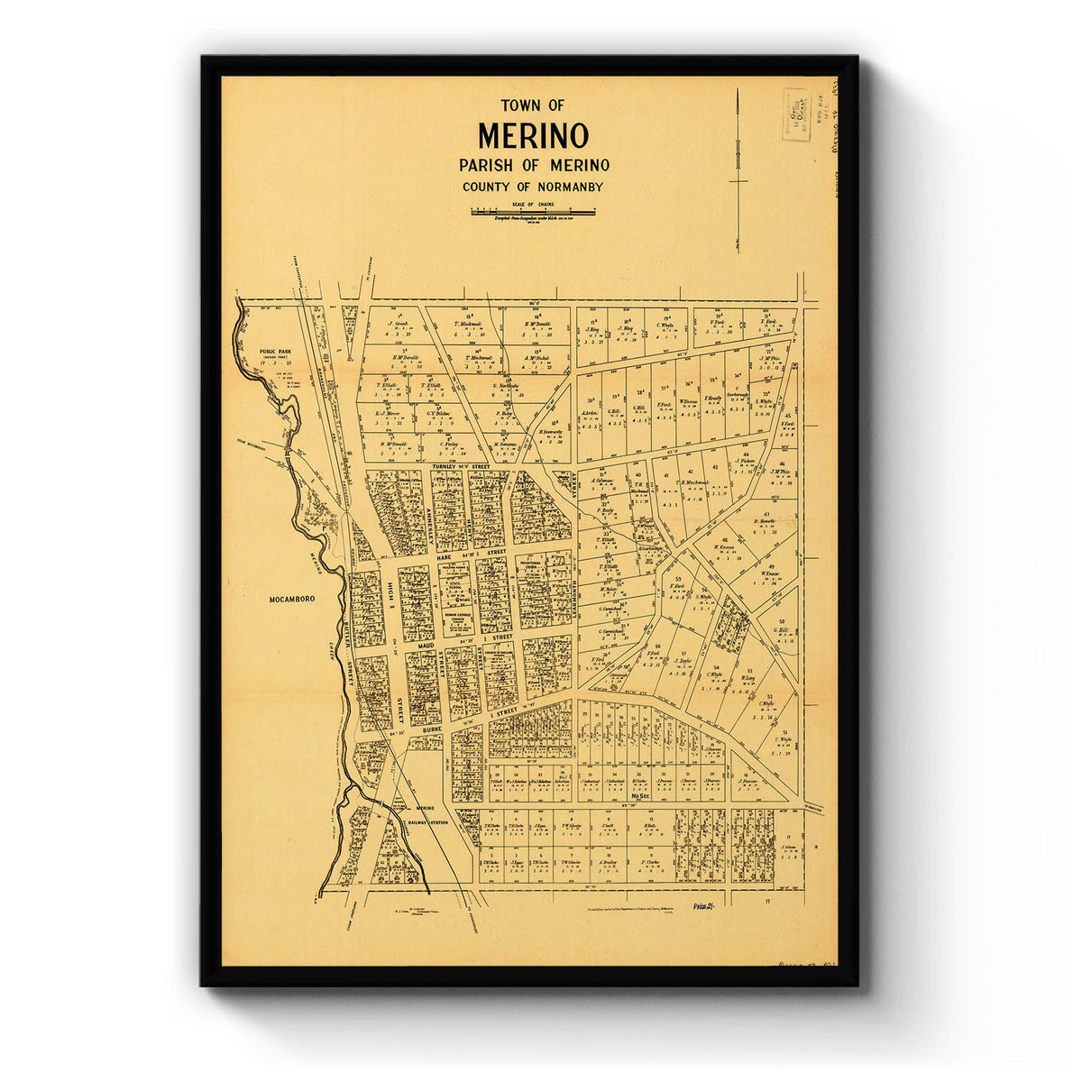 Merino, Victoria Australia Vintage Map #5 (1932) – Vintage Maps