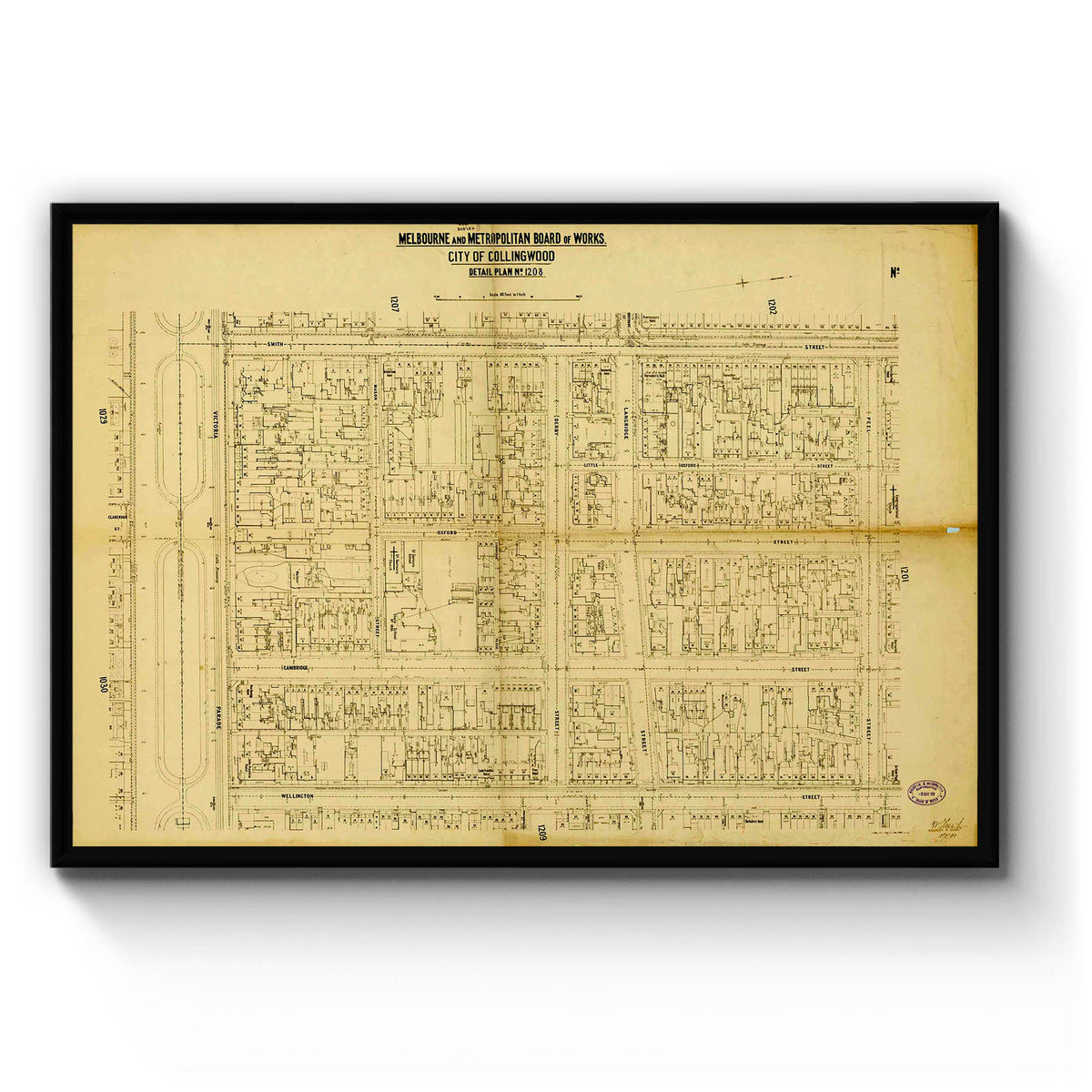 Collingwood, Victoria Australia Vintage Map #32 (1899) – Vintage Maps