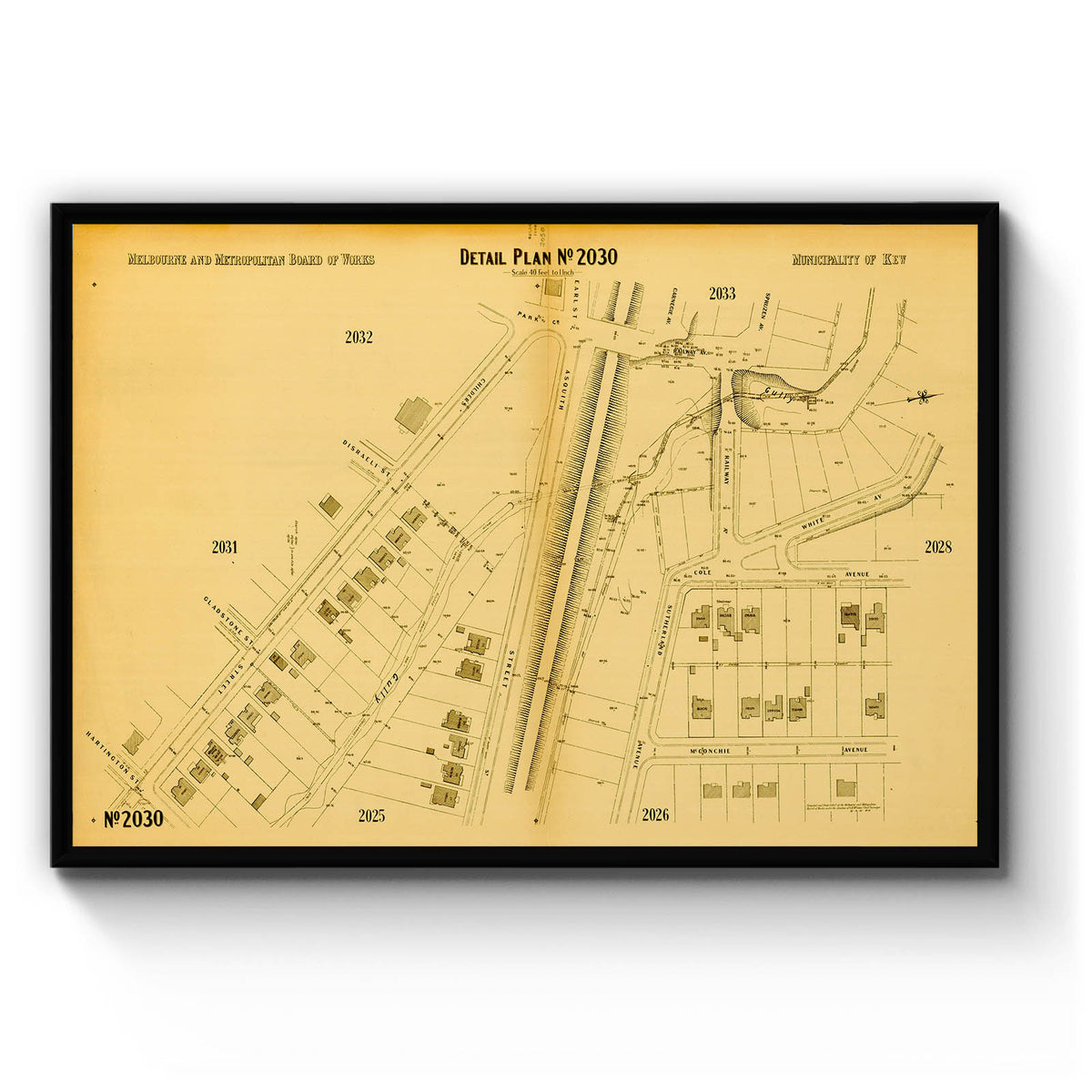 Kew, Victoria Australia Vintage Map #122 (1947) – Vintage Maps