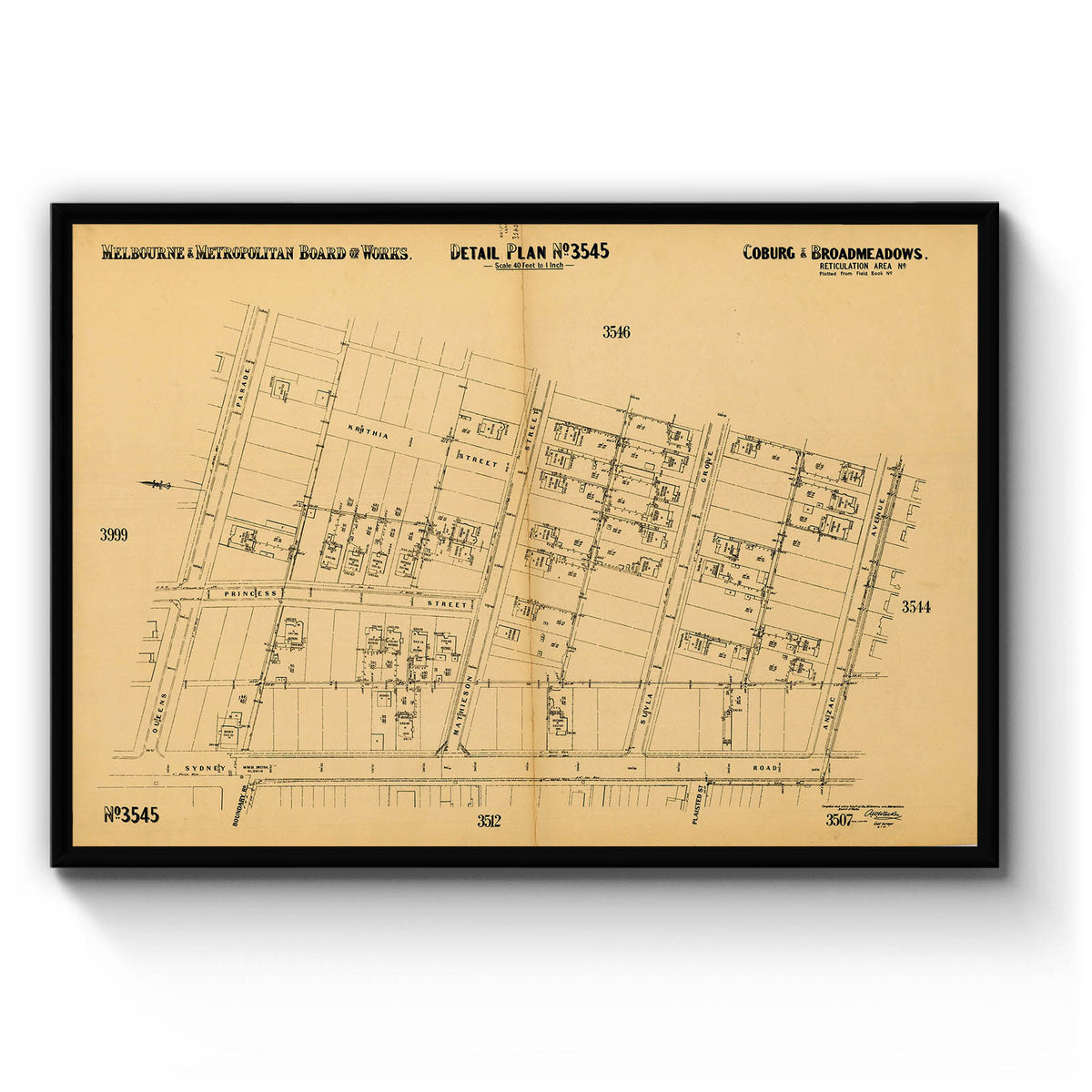 Coburg, Victoria Australia Vintage Map #97 (1937) – Vintage Maps