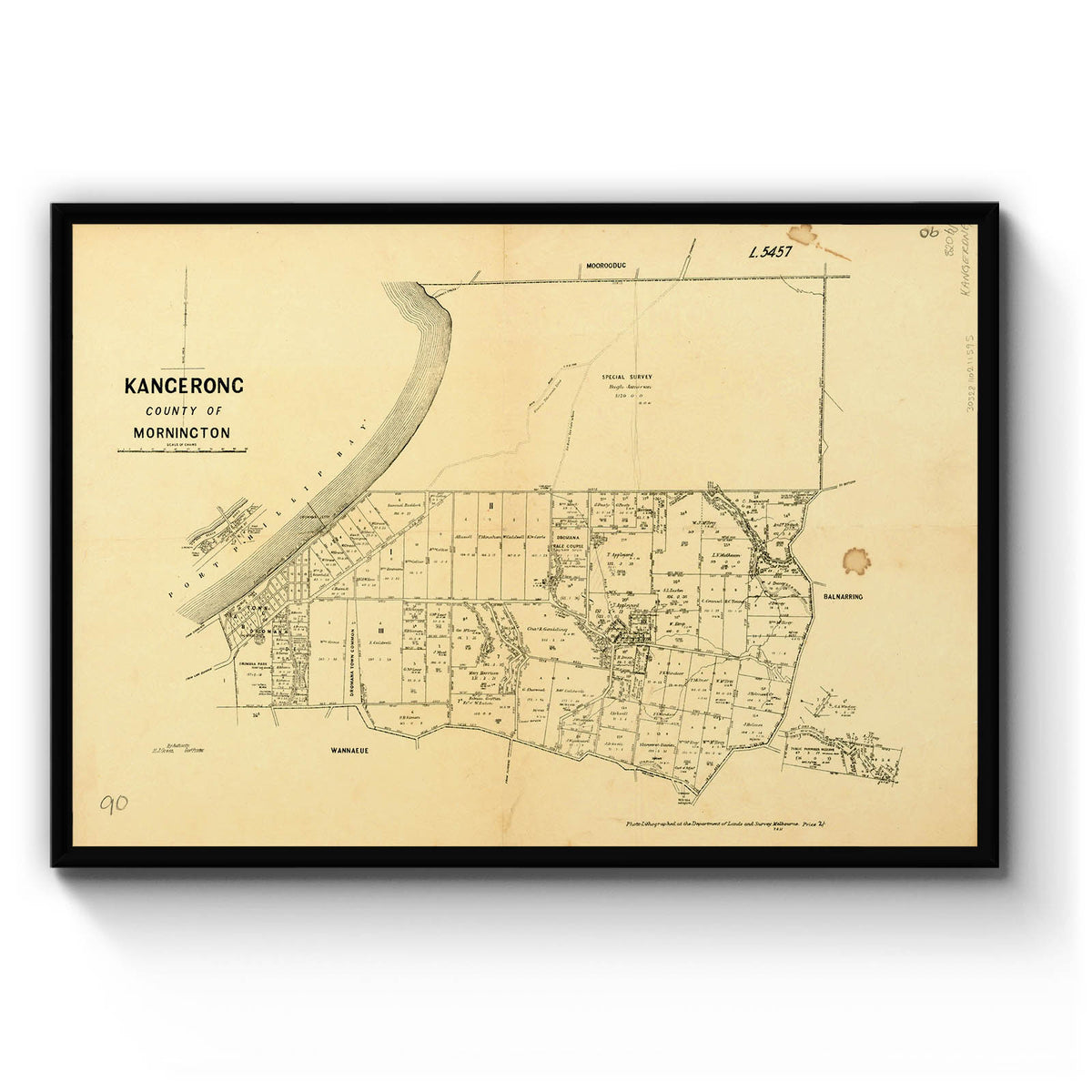 Safety Beach, Victoria Australia Vintage Map #2 (1931) – Vintage Maps