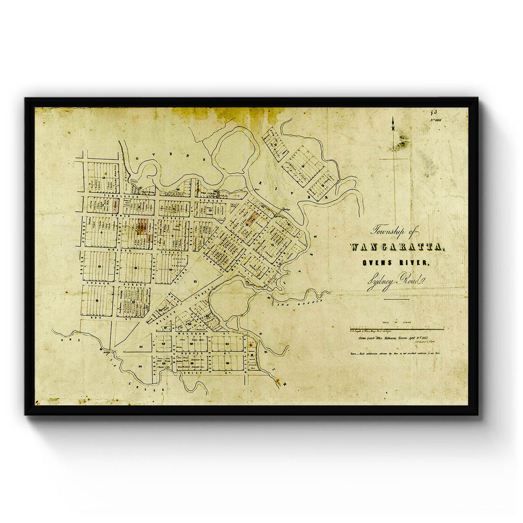 Wangaratta, Victoria Vintage Maps