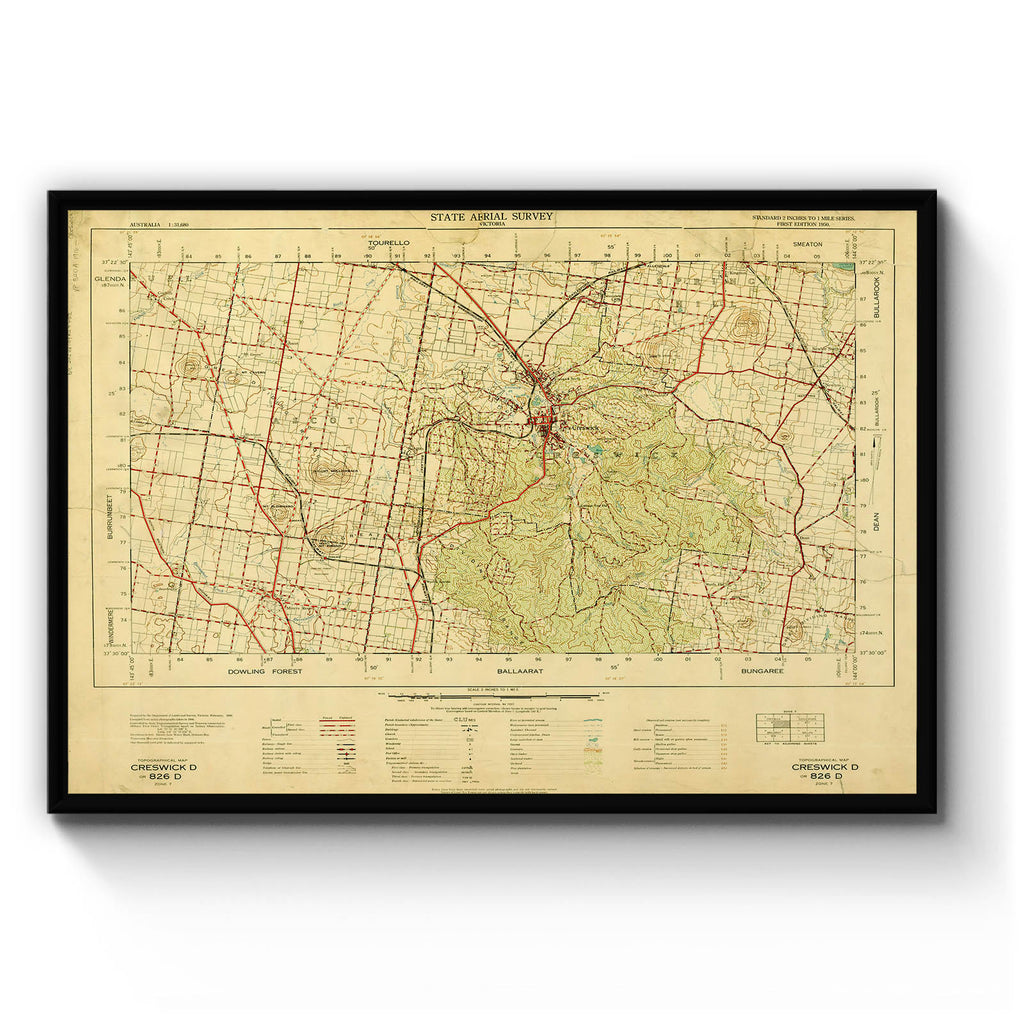 Creswick, Victoria Vintage Maps