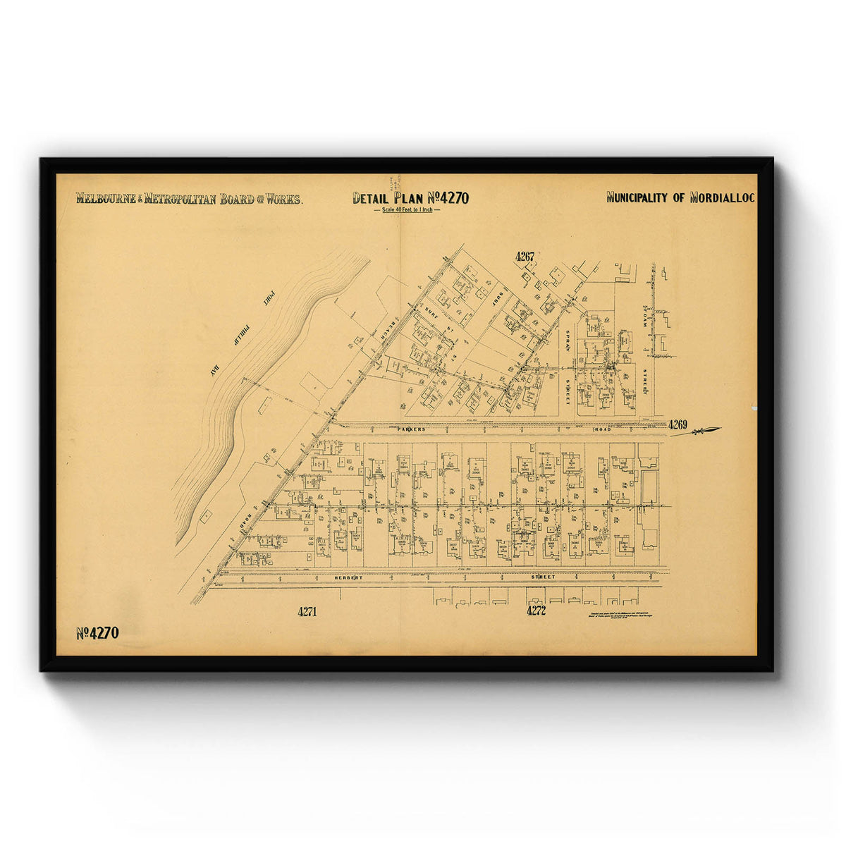 Mordialloc, Victoria Australia Vintage Map #75 (1940) – Vintage Maps