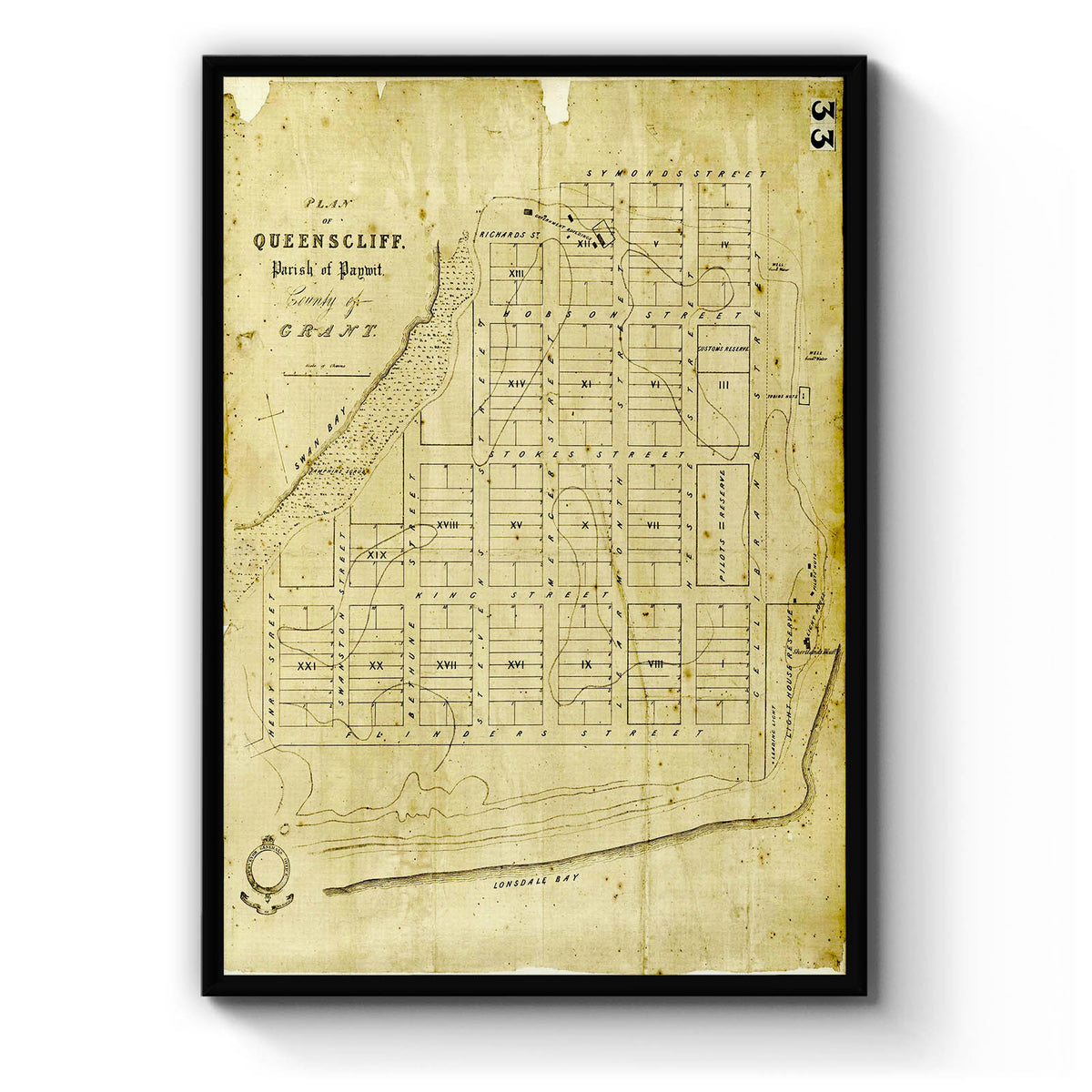 Queenscliff, Victoria Australia Vintage Map #2 (188-?) – Vintage Maps