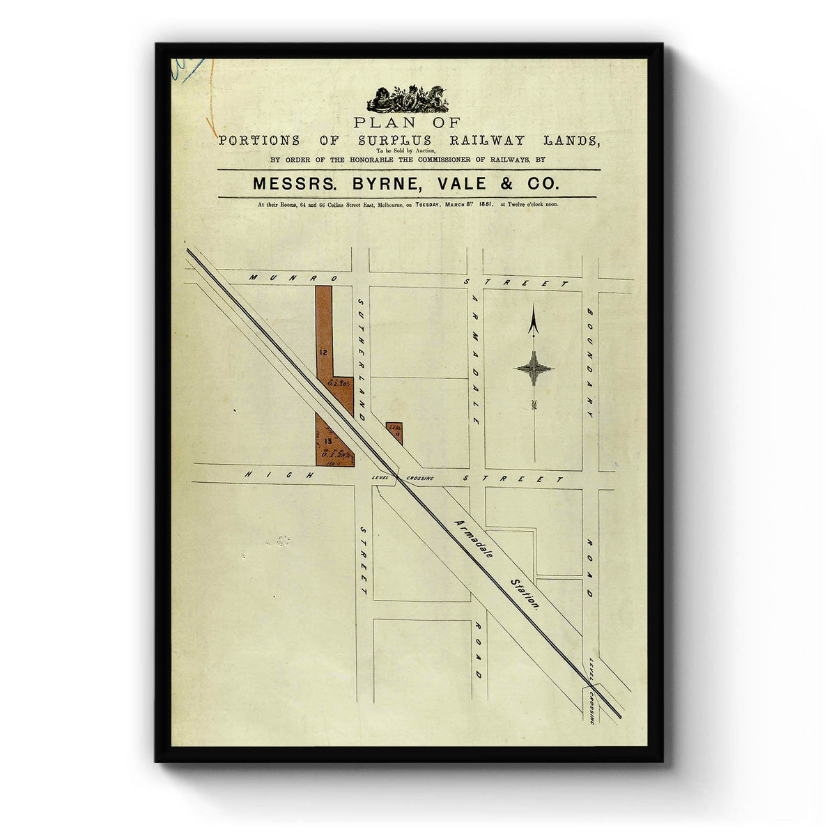 Armadale, Victoria Australia Vintage Map #27 (1881) – Vintage Maps