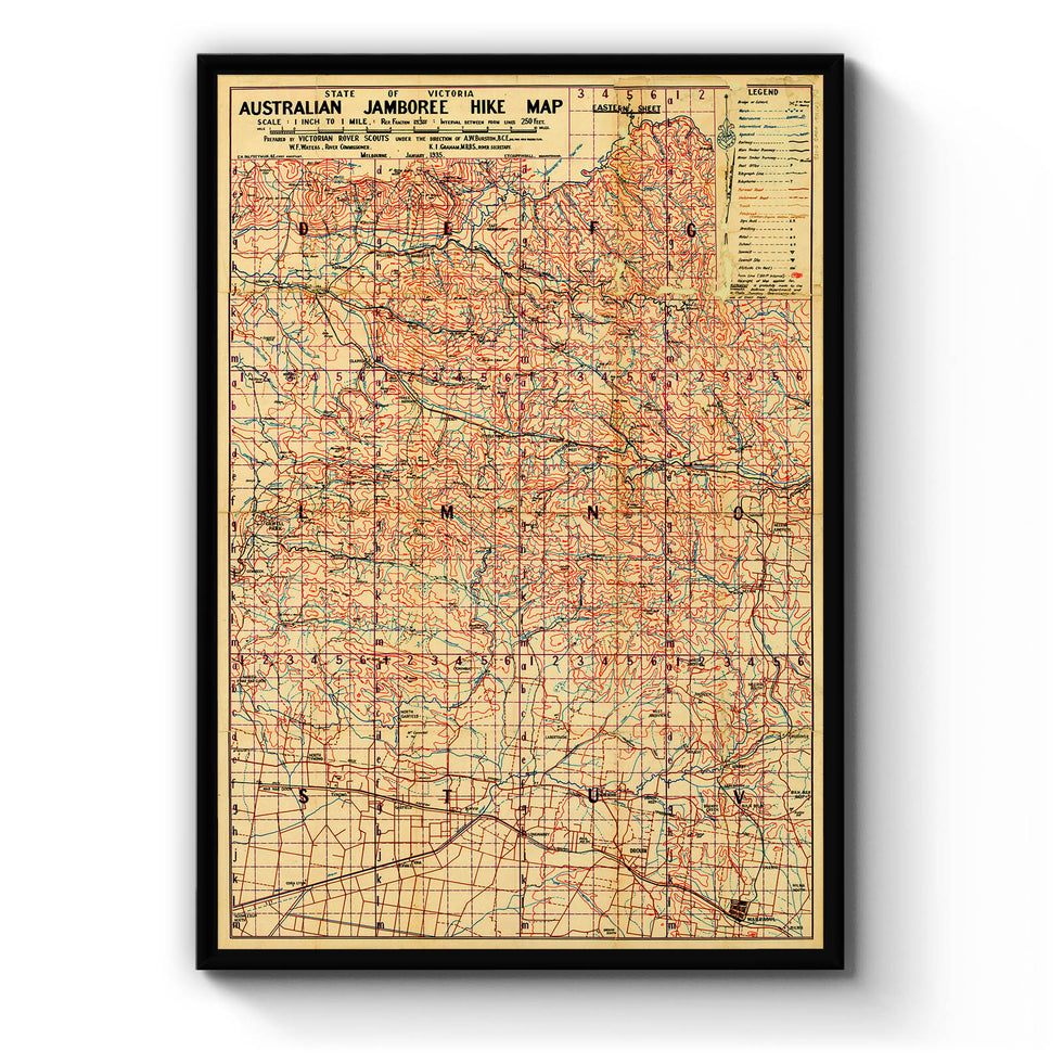 Warragul, Victoria Vintage Maps