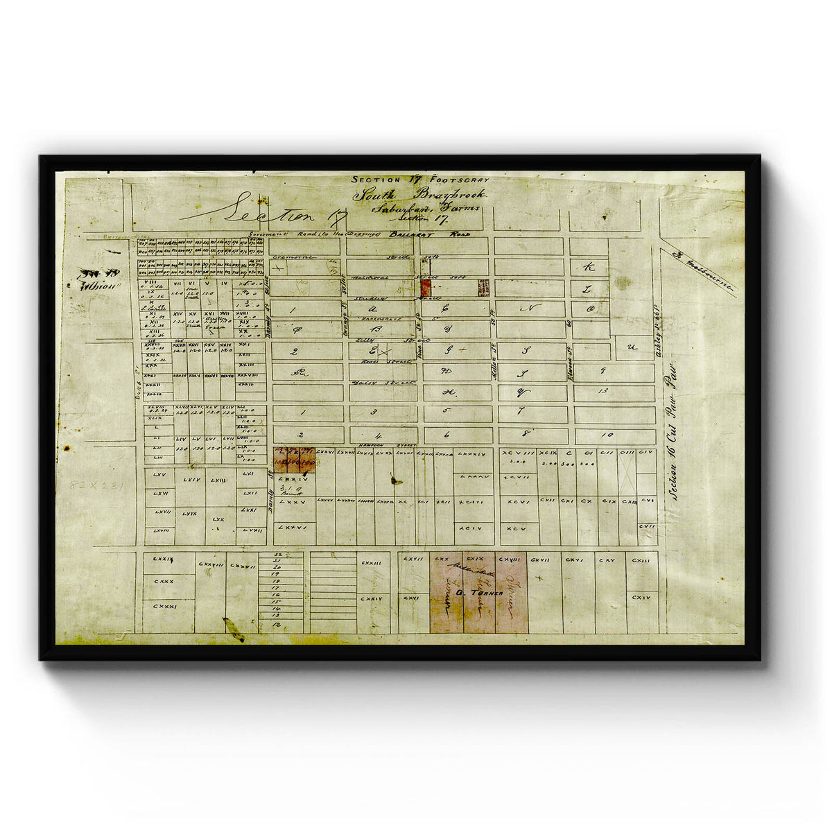 Braybrook, Victoria Australia Vintage Map #9 (1870) – Vintage Maps