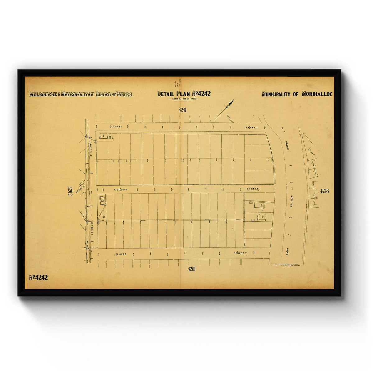 Mordialloc, Victoria Australia Vintage Map #55 (1941) – Vintage Maps