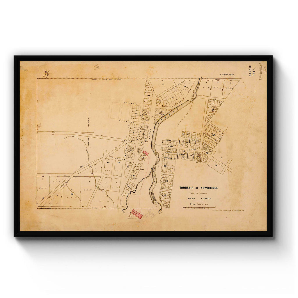 Newbridge, Victoria Vintage Maps