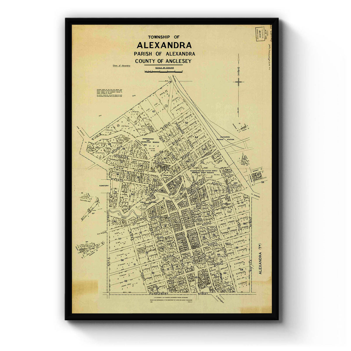 Alexandra, Victoria Australia Vintage Map #9 (1958) – Vintage Maps