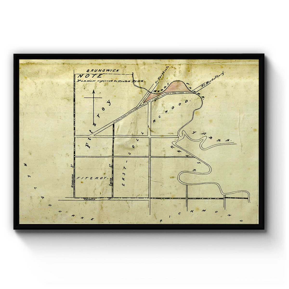 Collingwood, Victoria Australia Vintage Map #20 (18--?) – Vintage Maps