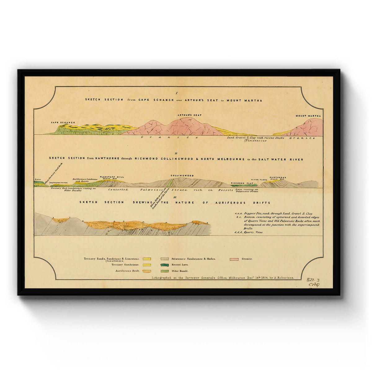 Collingwood, Victoria Australia Vintage Map #9 (1854) – Vintage Maps