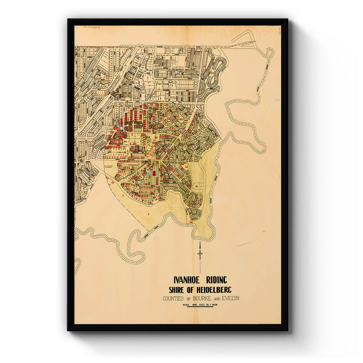 Ivanhoe, Victoria Australia Vintage Map #4 (195-?) – Vintage Maps