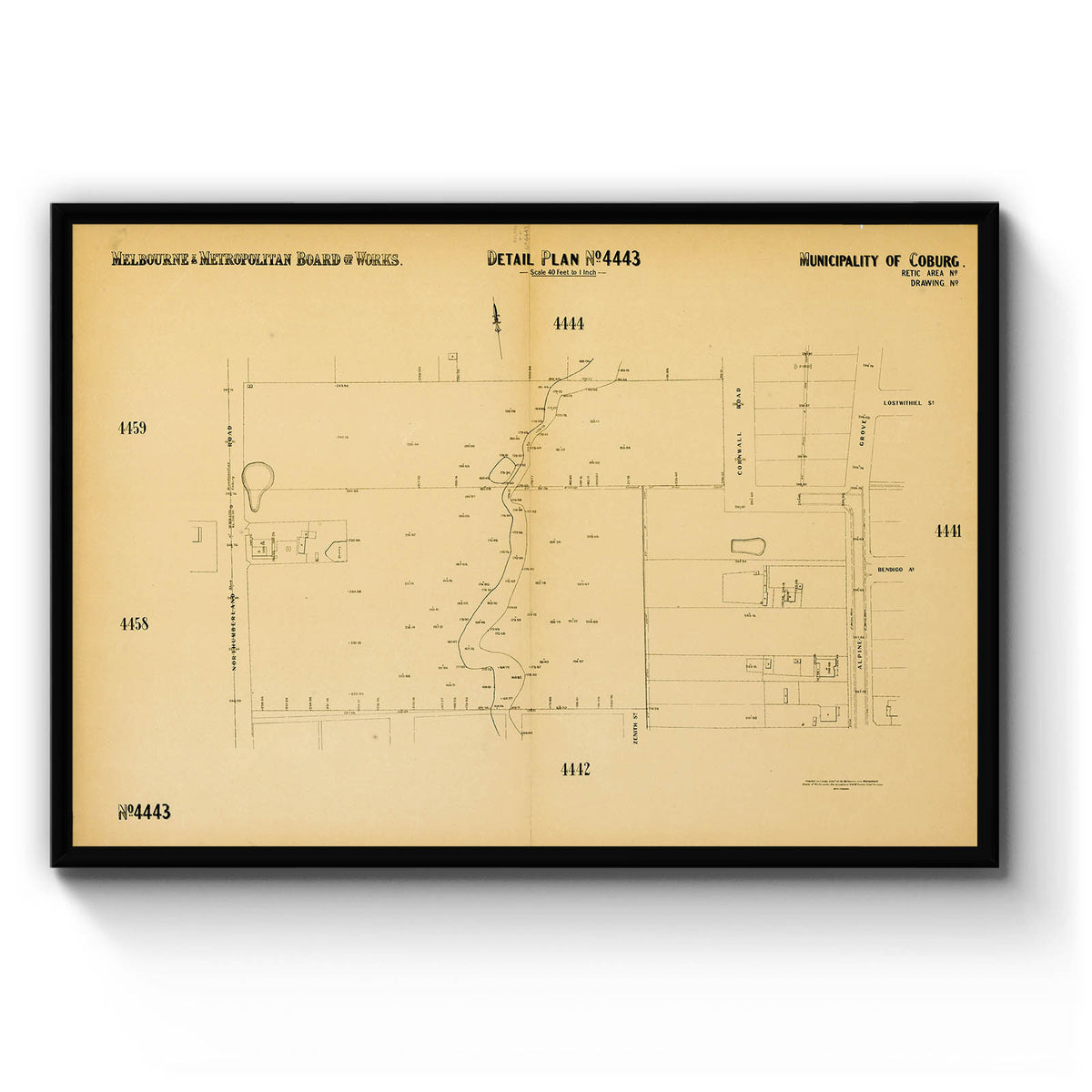 Coburg, Victoria Australia Vintage Map #94 (1939) – Vintage Maps