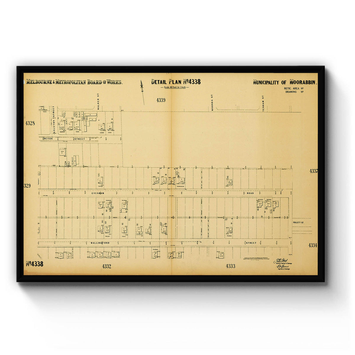 Cheltenham, Victoria Australia Vintage Map #23 (1940) – Vintage Maps