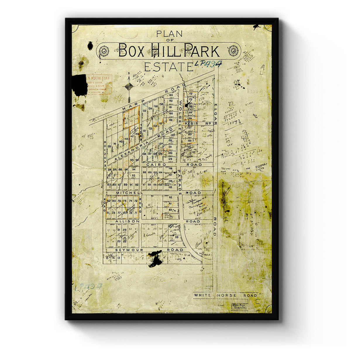 Box Hill, Victoria Australia Vintage Map #2 (18--?) – Vintage Maps
