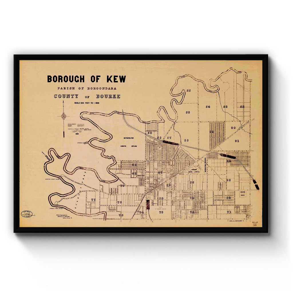Kew, Victoria Vintage Maps