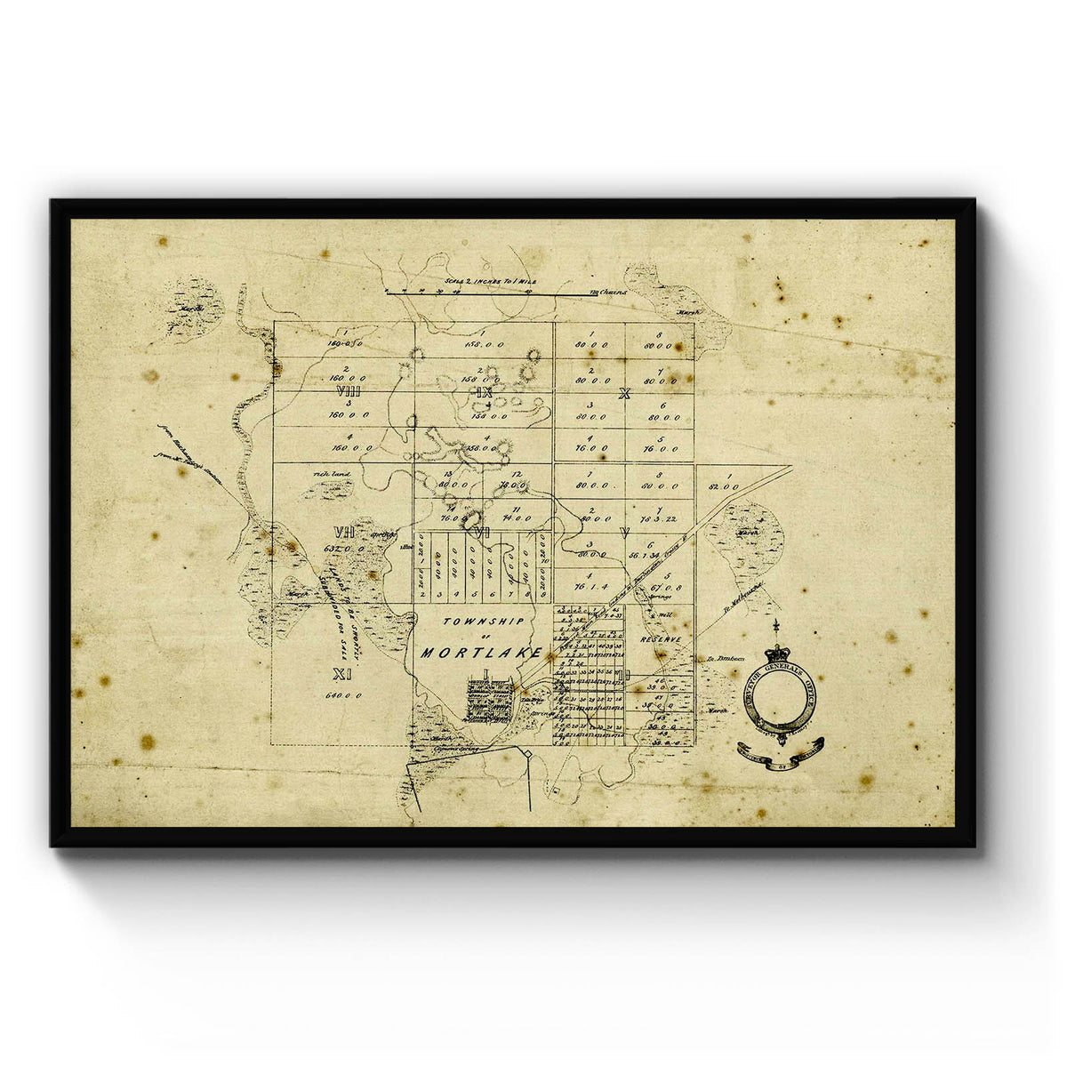 Mortlake, Victoria Australia Vintage Map #2 (188-) – Vintage Maps