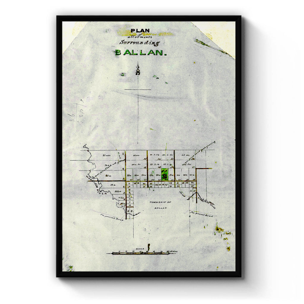 Ballan, Victoria Vintage Maps