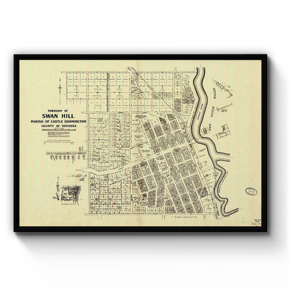 Swan Hill, Victoria Vintage Maps