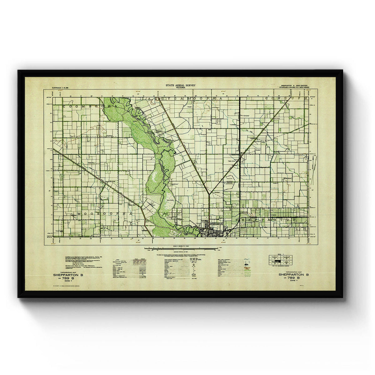 Shepparton, Victoria Australia Vintage Map #9 (1956) – Vintage Maps