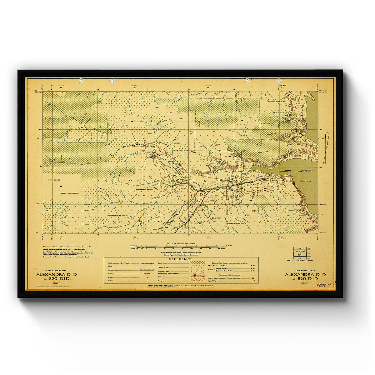 Eildon, Victoria Australia Vintage Map #5 (1946) – Vintage Maps