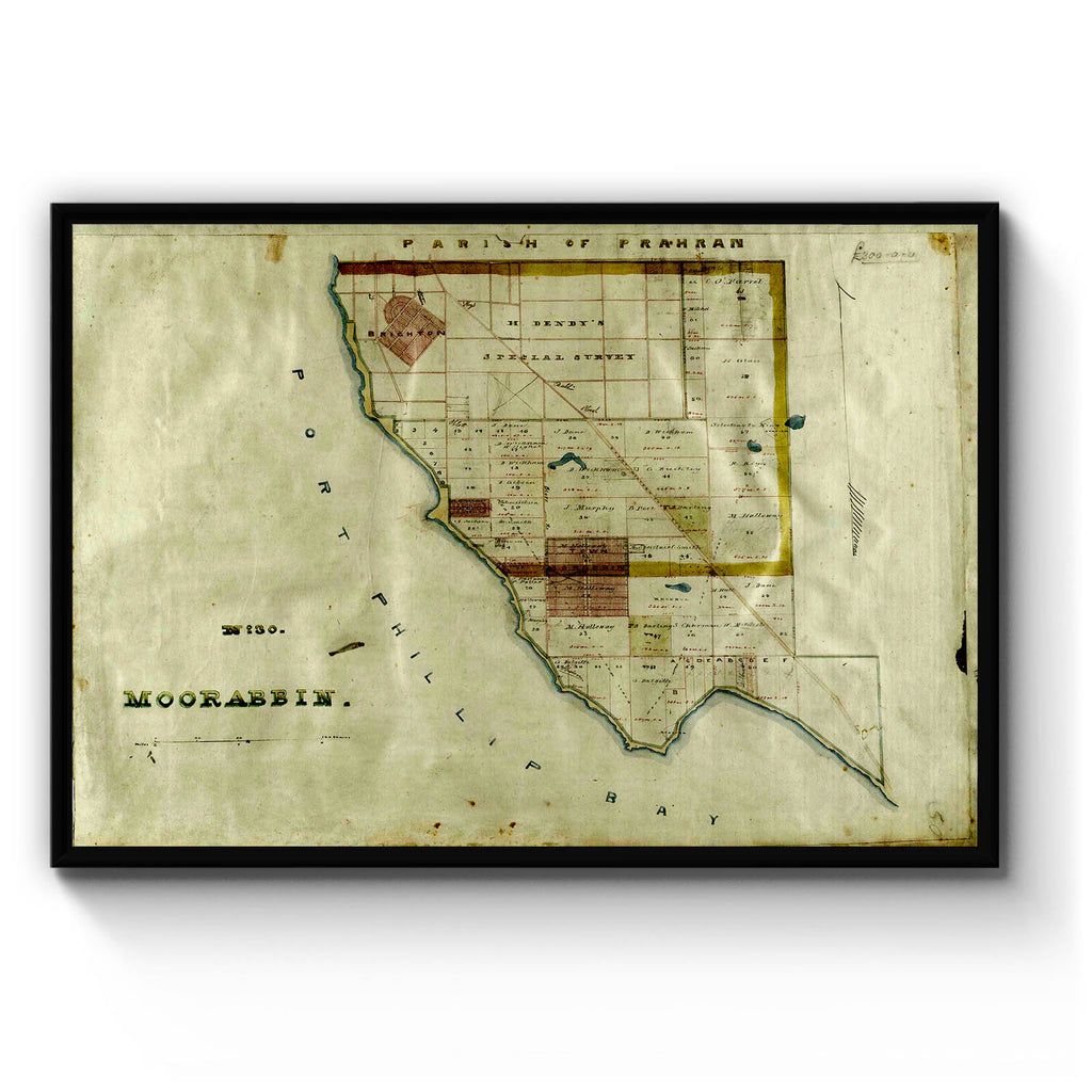 Mentone, Victoria Vintage Maps