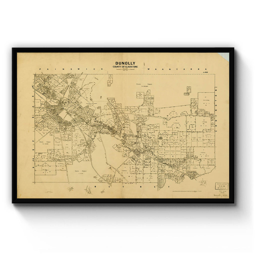Dunolly, Victoria Vintage Maps