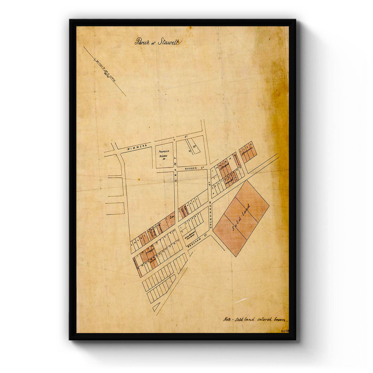 Stawell, Victoria Australia Vintage Map #5 (187-?) – Vintage Maps